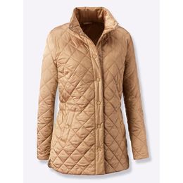 Steppjacke Inspirationen, Damen, Gr. 46, braun (camel), 55% Polyester, 45% Polyamid, Wattierung:100% Polyester, unifarben, Jacken Steppjacke