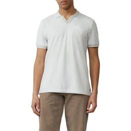 Poloshirt s.Oliver, Herren, Gr. S, wei&szlig; (sanftes wei&szlig;), Piqu&eacute;, Obermaterial: 100% Baumwolle, meliert, regular fit taillenbedeckt, kontrastfarben, Shirts Poloshirt, mit Brusttasche