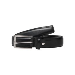Jack & Jones Lederg&uuml;rtel JACK & JONES "JACCHRISTOPHER BELT NOOS", Herren, Gr. 95, schwarz, Leder, unifarben, G&uuml;rtel Lederg&uuml;rtel