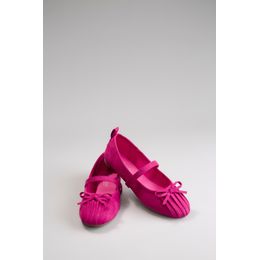 Ballerina ANISTON SHOES, Damen, Gr. 40, pink, Textil, Veloursleder, Schuhe Ballerina, Riemchenballerina, Schlupfschuh, Loafer, Slipper - NEUE KOLLEKTION, Topseller