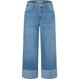 Straight-Jeans MAC "NEVADA cropped", Damen, Gr. 34, N-Gr, super fashion used, Denim/Jeans, Obermaterial: 98% Baumwolle, 2% Elasthan, unifarben, straight fit 7/8-L&auml;nge, Jeans Straight-Jeans, im Five-Pocket Style