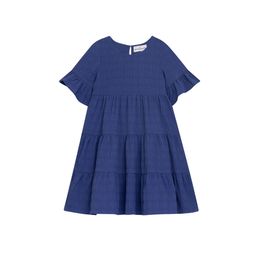 Sommerkleid DANAMADE "DANAMADE Dresses DELODIE", M&auml;dchen, Gr. 152, EURO, blau (royal blau), Oberstoff: 98%Polyester 2%Elasthan / Futter: 100% Baumwolle, Kleider Sommerkleid