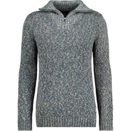 Troyer Ragman, Herren, Gr. 52, beige (beige gemustert, 941), Strick, 100% Baumwolle, hoch geschlossener Ausschnitt, Pullover Troyer