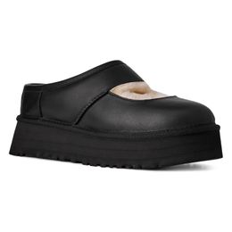 UGG Australia Clog UGG "BEA MARY JANE LTHR", Damen, Gr. 9 (40), schwarz, Leder, unifarben, Schuhe Clog, Mary Jane, Spangenschuh, Plateauschuh mit weichem Fu&szlig;bett