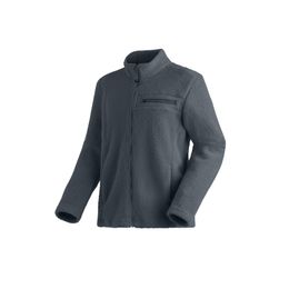 Fleecejacke Maier Sports "Racka M", Herren, Gr. 52, grau, 100% Polyester, Jacken Fleecejacke, Herren Fleece, funktioneller Midlayer, Full-Zip