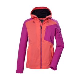 Outdoorjacke Killtec "KOS 83 WMN JCKT", Damen, Gr. 44, pink, Obermaterial: 100% Polyester;Futter: 100% Polyester, Jacken Outdoorjacke, Damenjacke: Colourblock, wasserdicht, atmungsaktiv