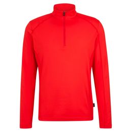 Sweatshirt Ziener "JELANO-Z midlayer man", Herren, Gr. 50, rot, Obermaterial: 88% Polyester, 12% Elasthan, Sweatshirts Sweatshirt