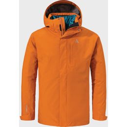 Sch&ouml;ffel Doppeljacke SCH&Ouml;FFEL "Hiking 3in1 Jacket Style Tamina MNS", Herren, Gr. 56, gelb (5845, gelb), Aussenjacke Oberstoff: Aussenseite: 100% Polyester; (Membran: Polyurethan); Futter: 100% Polyester; Futter Unteres R&uuml;ckenteil: 100% Polyester Innenjacke Oberstoff: 100% Polyester; Wattierung: 100% Polyester, regular fit, hoch geschlossener Ausschnitt, Jacken Doppeljacke