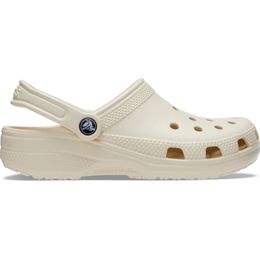 Clog Crocs "Classic", Damen, Gr. 41, beige, Croslite&trade;, Schuhe Clog, Sommerschuh, Gartenschuh, Poolslides, mit typischem Logo