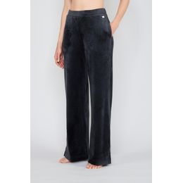 JOOP! Pyjamahose JOOP "Relax", Damen, Gr. 38, N-Gr, schwarz, Samt, Obermaterial: 95% Polyester, 5% Elasthan, Elegant, lang, Hosen Pyjamahose, seitliche Taschen, Samt-Qualit&auml;t, teilelastischer Bund