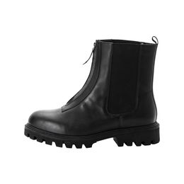 Stiefelette sheego, Damen, Gr. 37, schwarz, Leder, Rindsleder, Schuhe Stiefelette