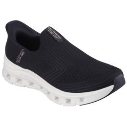 Slip-On Sneaker Skechers "GLIDE-STEP PRO-EVERYDAY CITIZEN", Damen, Gr. 41, schwarz, Textil, Schuhe Slip-On Sneaker, Slipper, Freizeitschuh, Halbschuh in veganer Verarbeitung, Topseller