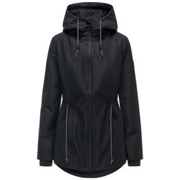 Outdoorjacke Navahoo "Outdoorjacke Blumentanz 14", Damen, Gr. L, schwarz, Obermaterial: 100% Polyester PES. Obermaterial: Futter: 100% Polyester PES., tailliert, hoch geschlossener Ausschnitt, &Auml;rmel ohne &Auml;rmelschlitz Rippb&uuml;ndchen, Jacken Outdoorjacke, &Uuml;bergangsjacke mit wasserdichtem Verschluss