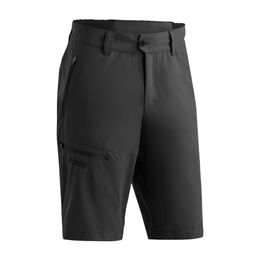 Outdoorhose Maier Sports "Nil Short Loop", Herren, Gr. 52, Normalgr&ouml;&szlig;en, schwarz, 100% Polyester, Hosen Outdoorhose, Herren Shorts, kurze Wanderhose, Outdoorhose 4 Taschen, Regular Fit