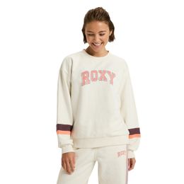Sweatshirt Roxy "Essential Energy Timeless", Damen, Gr. L, whisper wei&szlig;, Obermaterial: 100% Walkfrottier;, Sweatshirts Sweatshirt