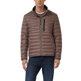 Steppjacke s.Oliver, Herren, Gr. S, rot braun, Web, Obermaterial: 100% Polyester, unifarben, normal h&uuml;ftbedeckend, Rundhals, elastischer Bund, Jacken Steppjacke, mit Stehkragen und Rei&szlig;verschluss
