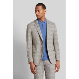 Sakko Bugatti, Herren, Gr. 54, beige, 86% Polyester, 9% Viskose, 5% Elasthan, slim fit, Manschette, Sakkos Sakko, mit Stretchanteil
