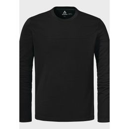 Sch&ouml;ffel Funktionsshirt SCH&Ouml;FFEL "Hiking CIRC Longsleeve Style Smue MNS", Herren, Gr. 52, schwarz (9990, schwarz), Oberstoff: 100% Polyester, Rundhals, Shirts Funktionsshirt