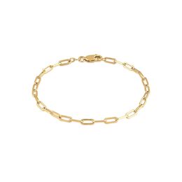 Armkette Elli "Armband Glieder Oval Basic Chunky Chains Optik 925 Silber" Gr. 200, gold, Armb&auml;nder, Damen, 200, Silber 925 (Sterlingsilber), Armkette