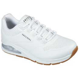 Sneaker Skechers "UNO 2-AIR AROUND YOU", Damen, Gr. 36, wei&szlig;, Lederimitat, Textil, Schuhe Sneaker, mit Skech-Air Luftkammern, Freizeitschuh, Halbschuh, Schn&uuml;rschuh, Topseller