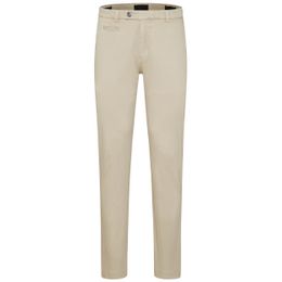 Chinohose Bugatti, Damen, Gr. 32, L&auml;nge 34, beige, 86% Baumwolle, 11% Polyester, 3% Elasthan, unifarben, normal, Hosen Chinohose, mit Elasthananteil