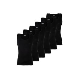 Unterhemd BOSS "Unterhemd TankTop6P RibClassic 6er Pack", Herren, Gr. XXL, N-Gr, schwarz, Obermaterial: 100% Baumwolle CO., Unterhemden Unterhemd