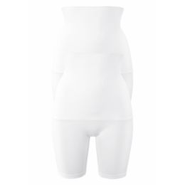 Formpants Petite Fleur, Damen, Gr. 52/54, wei&szlig;, Obermaterial: 65% Baumwolle, 20% Elasthan, 15% Polyamid, unifarben, k&ouml;rpernah, Unterhosen Formpants, mit bodyforming Effekt, Shape wear