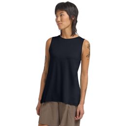 Tanktop Jack Wolfskin "TRAVEL TOP W", Damen, Gr. XS, blau (schwarznavy, heather), Obermaterial: 95% Polyester, 5% sonstige Fasern, Tops Tanktop
