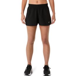 Laufshorts asics "asics CORE SPLIT SHORT", Damen, Gr. L, N-Gr, performance schwarz, Obermaterial: 100% Polyester, Hosen Laufshorts