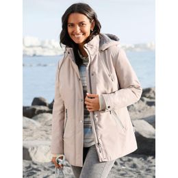 Funktionsjacke Casual Looks, Damen, Gr. 36, beige (sesam), 100% Polyester, unifarben, Jacken Funktionsjacke