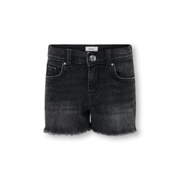 Jeansshorts KIDS Only "KOGROBYN EX VINT DNM SHORTS AZG529 NOOS", Jungen, Gr. 122, N-Gr, schwarz (washed schwarz), Denim/Jeans, Obermaterial: 99% Baumwolle, 1% Elasthan, unifarben, regular fit ca. Mitte Oberschenkel, Jeans Jeansshorts, Topseller