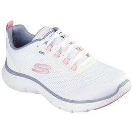 Sneaker Skechers "FLEX APPEAL 5.0", Damen, Gr. 40, rosa (wei&szlig;, rosa), Textil, Schuhe Sneaker, Freizeitschuh, Halbschuh, Schn&uuml;rschuh f&uuml;r Freizeit und Sport