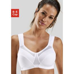 H.I.S. Sport-BH H.I.S, Damen, Gr. 95, Cup D, wei&szlig;, Microtouch, Obermaterial: 90% Polyester (COOLMAX), 10% Elasthan, BHs Sport-BH, ohne B&uuml;gel aus schnell trocknendem COOLMAX-Material, Topseller
