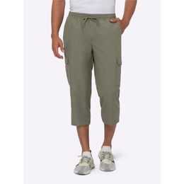 7/8-Hose CLASSIC, Herren, Gr. 54, Normalgr&ouml;&szlig;en, gr&uuml;n (khaki), 100% Polyester, unifarben, Hosen 7/8-Hose