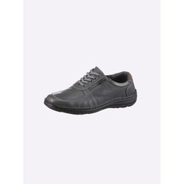 Schn&uuml;rschuh CLASSIC, Herren, Gr. 45, grau, Glattleder, Leder, Schuhe Schn&uuml;rschuh