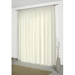 Vorhang WIRTH "NEUFAHRN" Gr. 1, beige (creme), B:135cm H:145cm, Jacquard, Polyacryl, Polyester, Gardinen, Vorhang