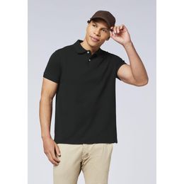 Poloshirt Chiemsee, Herren, Gr. L (52/54), schwarz beauty, 100% Baumwolle, ohne Ausschnitt, Shirts Poloshirt