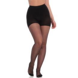 Shaping-Strumpfhose MAGIC BODYFASHION "SPECTACULAR LEGS", Damen, Gr. S, schwarz (schwarzseam), Obermaterial: 83% Polyamid, 17% Elasthan, unifarben, elastisch, Strumpfhosen Shaping-Strumpfhose, Shapewearstrumpfhose mit formenden Shorts