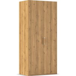 Dreht&uuml;renschrank Rauch "Kleiderschrank Schrank Garderobe Schlafzimmerschrank EVELYN", braun (asteiche), B:101cm H:223cm T:60cm, Holzwerkstoff, Schr&auml;nke, Dreht&uuml;renschrank, in elegantem Stil, viel Stauraum 4 Breiten und 2 H&ouml;hen MADE IN GERMANY