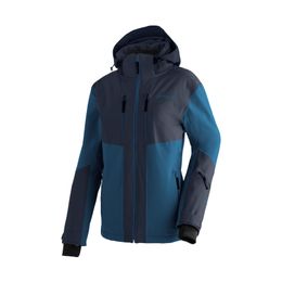 Skijacke Maier Sports "Pinilla", Damen, Gr. 44, blau (mittelblau), 90% Polyester, 10% Elasthan, Rundhals, Jacken Skijacke, atmungsaktive Damen Ski-Jacke, wasserdichte und winddichte Winterjacke