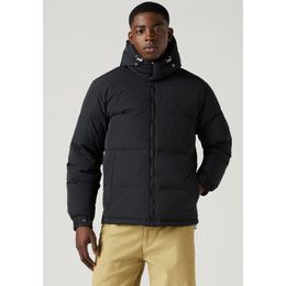 Levi's Steppjacke LEVI'S "ROCKRIDGE SHORT PUFFER", Herren, Gr. XXL, schwarz (jet schwarz), Web, Obermaterial: 100% Polyamid, unifarben, regular fit h&uuml;ftlang, Jacken Steppjacke, Winterjacke