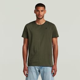 G-Star Raw T-Shirt G-STAR "Base", Herren, Gr. M, grau (asfalt), Single Jersey, Obermaterial: 100% Baumwolle, unifarben, regular fit, Rundhals, Shirts T-Shirt