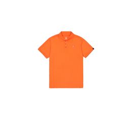Poloshirt Alpha Industries "X-Fit Polo", Herren, Gr. XXL, orange (boost orange), Obermaterial: 95% Baumwolle, 5% Elastan, Shirts Poloshirt