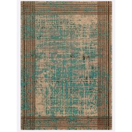 Teppich HEINE HOME Gr. 3, blau (petrol), B:120cm H:5mm L:180cm, Kunstfaser, Polyester, Teppiche, Teppich