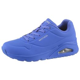 Sneaker Skechers "Street Uno - Stand on Air", Damen, Gr. 40, blau (royalblau), Lederimitat, Schuhe Sneaker, Freizeitschuh, Halbschuh, Schn&uuml;rschuh mit Memory Foam, Topseller