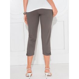Leggings Classic Basics, Damen, Gr. 54, Normalgr&ouml;&szlig;en, grau (taupe), 92% Baumwolle, 8% Elasthan, unifarben, 3/4-L&auml;nge, Hosen Leggings