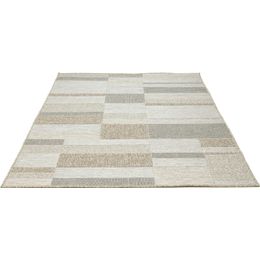 Teppich Gino Falcone "Mariella GF-135", bunt (natur multi), B:230cm H:6mm L:330cm, Polypropylen, Teppiche, Teppich, modernes Patchwork Design, meliert, In- und Outdoor geignet