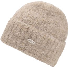 Beanie Chillouts "Emma Hat", Damen, beige, Materialmix, unifarben, M&uuml;tzen Beanie, ist formbest&auml;ndig, pflegeleicht, kuschelig weich