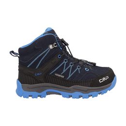 Wanderschuh CMP "KIDS RIGEL MID WP TREKKING SHOES", Jungen, Gr. 32, b.blau, blaustone, royal blau, Leder, Schuhe Wanderschuh, wasserdicht