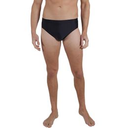 Badeslip Ceceba "Atlanta", Herren, Gr. 14 (6XL), N-Gr, schwarz (schwarz, dunkel, uni), Elasthan, Polyester, unifarben, Badehosen Badeslip, mit gro&szlig;em Gr&ouml;&szlig;enlauf, schnelltrocknend, figurnah geschnitten, bequem